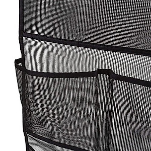 FishMM Mesh Shower Caddy College with Hooks, Bath Organizers for Shower with 7 Pockets, Hang on Shower Curtain Rod/Liner Hooks/Door for Bathroom,Space Saving