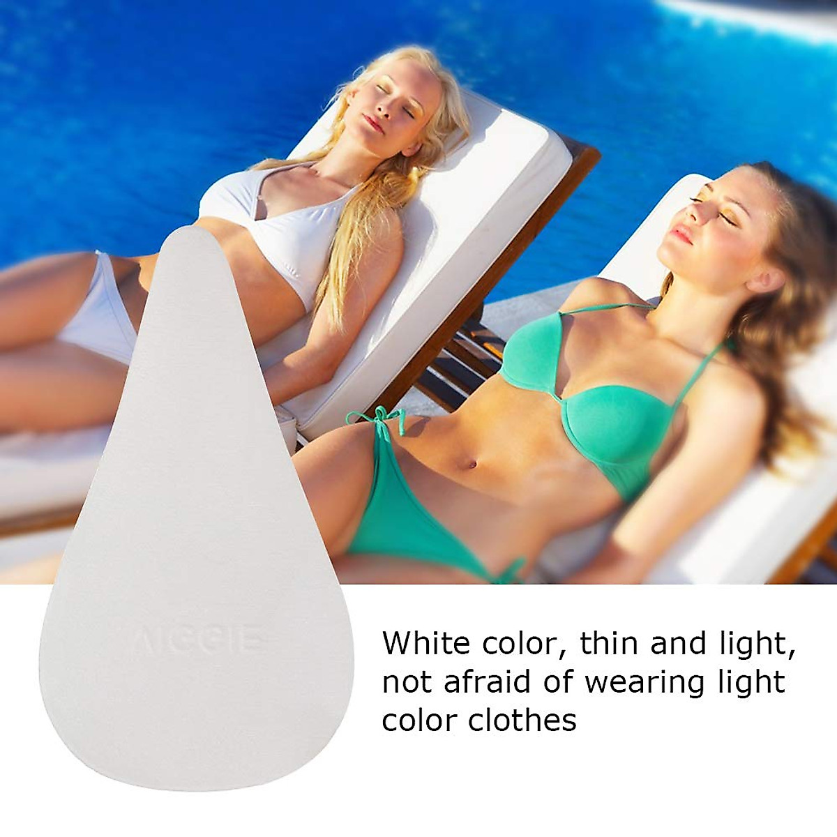 Fesjoy Camel Toe Concealer Reusable Traceless Invisible Adhesive Silicone for Women Leggings Swimwear Activewear