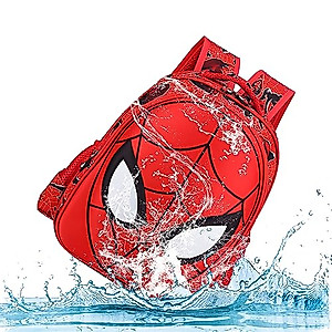 Licputalch Kids School Backpack for Kids Boys Girls, Waterproof Red Backpack for 4-6-8-10-12