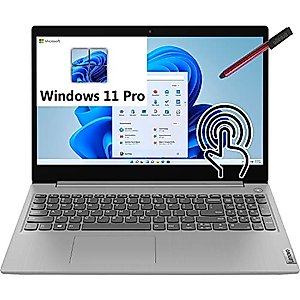 2022 Lenovo IdeaPad 3i 15.6" Touchscreen Business Laptop Computer, Intel Core i3-1115G4 (Beat i5-10210U), 12GB DDR4 RAM, 512GB PCIe SSD, WiFi 6, BT 5.0, Grey, Windows 11 Pro S, BROAG 64GB Flash Stylus