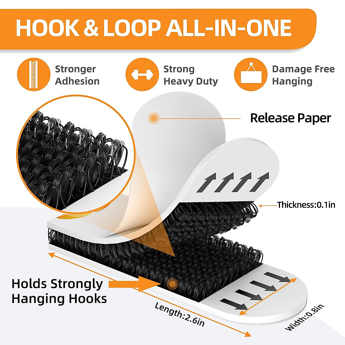 Summerbrite Picture Hanging Strips Heavy Duty, Damage Free Hanging Picture Hangers, Picture Hanging Kit, Hanging Hooks Without Nails, Wall Strips Sticky Adhesive Tape for Christmas (56 Strips)