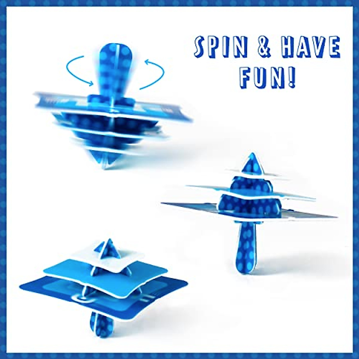 Deluxe Chanukah Candles for Menorah - Decorative Hanukkah Candles Set of 45 Multi Blue Thin Tapered Frosted Candle Hand Made Includes a DIY Dreidel, Prayer Song Card by Zion Judaica (Blue Elegance)