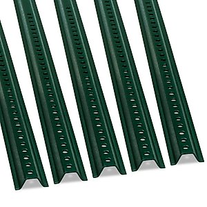 SmartSign U-Channel Sign Post, Medium Weight | 6' Tall Baked Enamel Steel Post - Pack of 5