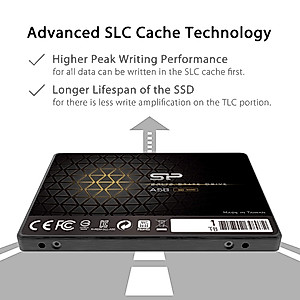 Silicon Power 1TB SSD 3D NAND A58 SLC Cache Performance Boost SATA III 2.5" 7mm (0.28") Internal Solid State Drive