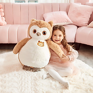 IKASA Giant Owl Stuffed Animal Jumbo Owl Plush Toy 23 inches