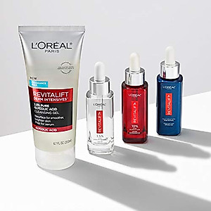L'Oreal Paris Revitalift 3.5% Pure Glycolic Acid Cleansing Gel wth Salicylic Acid, Resurface for Smoother Brighter Skin, 6.7 fl oz