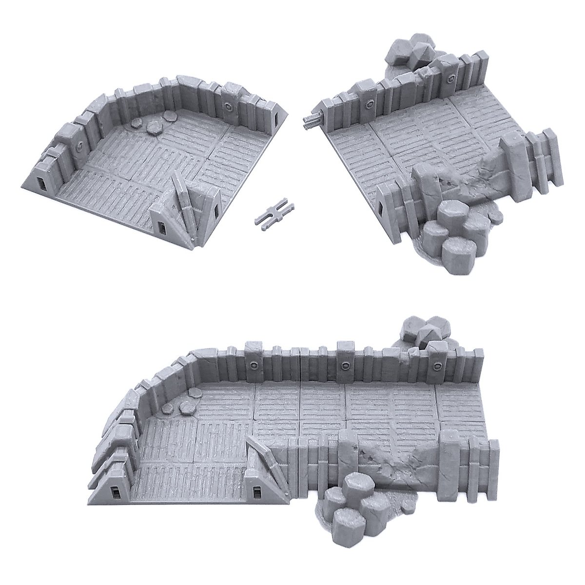 Planetary Outpost Trenches by Makers Anvil - Compatible with Dungeons and Dragons (DND), 28mm Miniature Wargaming, Tabletop RPGs, Wargame Scenery