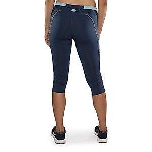 Alex + Abby Women's Plus-Size Advantage Capri Legging 2X True Blue Navy/Royal