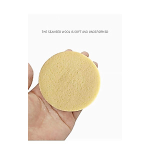 Facial Sponge Compressed 60 Counts Face Sponge Pads Exfoliating Spa Sponges for Facial Cleansing PVA Professional Face Cleanser Makeup Removal