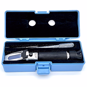 Alcohol Refractometer of 0~80% v/v Volume Percent Scale Range, Alcohol Refractometer for Spirit Alcohol Volume Percent Measuring in Alcohol Liquor Production, Distilled Beverages
