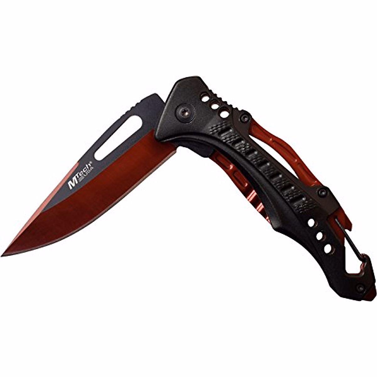 MTech USA Ballistic MT A705G2 RD Spring Assist Folding Knife, Red