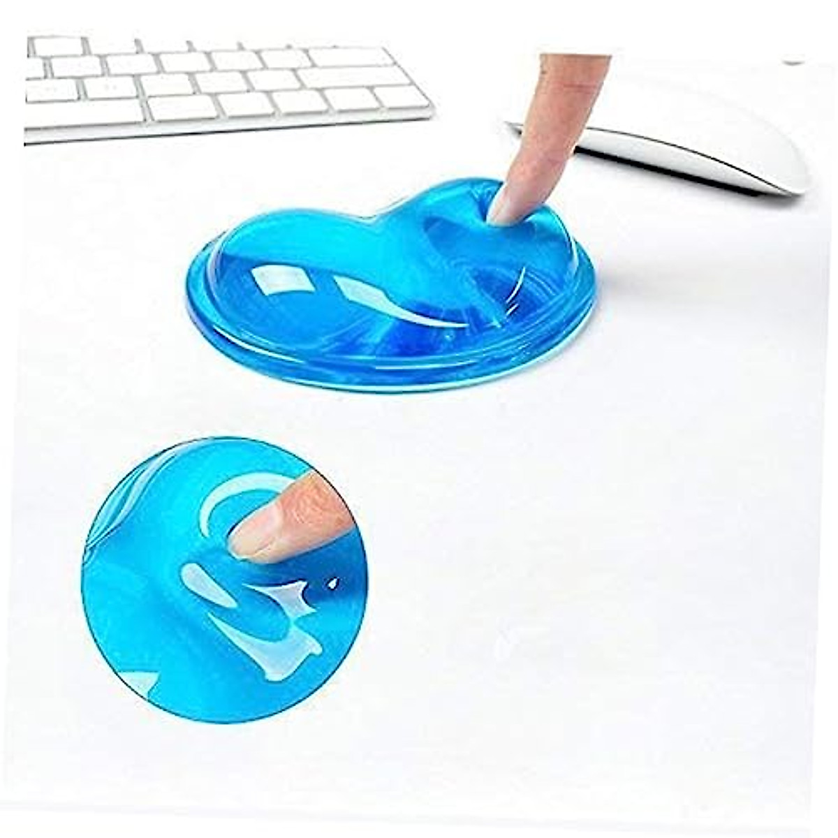 Ciieeo 2pcs Gel Wrist Rest Wrist Cushion Heart Shaped Wrist Rest Office mat Computer mat Wrist Rest pad Cool Hand Pillow Laptop Wrist Rest Keyboard Wrist Support Non-Slip Wrist Pillow 3D
