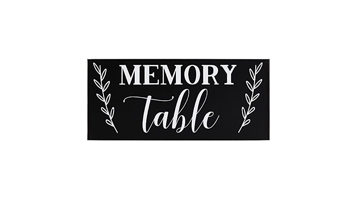 Memory Signs for Funerals and Memorials | Elegant Memorial Decor