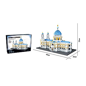 SHZJ Micro Mini Blocks Set,World Famous Landmark St. Paul's Cathedral,3D Puzzle Building Blocks Set Toys for kid Or Adult(7053 Pcs)