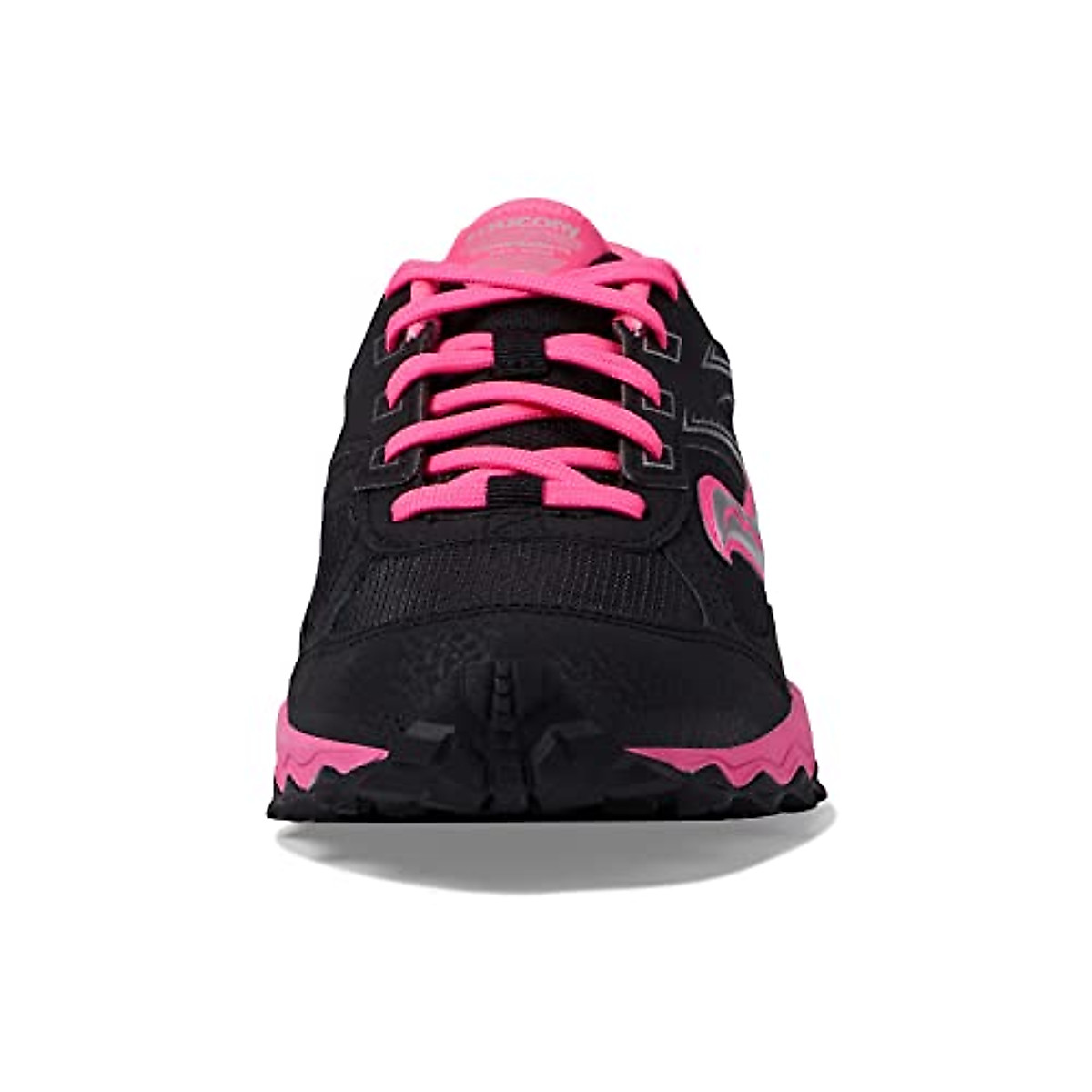 Saucony Cohesion Tr14 Lace to Toe Sneaker, Black/Pink, 2 US Unisex Big Kid