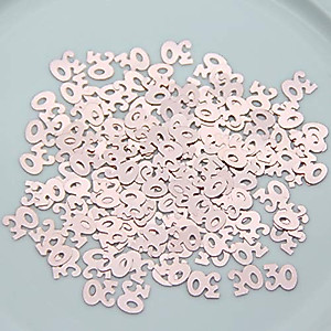30 Rose Gold Confetti for Birthday Anniversary Decorations - Anniversary Party Birthday Party Table Decorations 30 Rose Gold Confetti, Perfect for Table Decorations, Party Supplies (Rose Gold, 30)