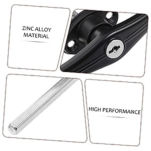 4pcs Handle Lock Replacement Garage Door Lock Shed Door Hardware Shed Door Lock Keyed T-Handle T Handle Assembly Garage Door Hardware T-Handle Garage Door Lock Replacement t Handle
