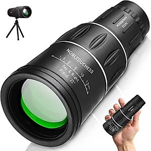 16X52 Monocular Telescope with Tripods, NOBLEDUCHESS High Power Prism Compact Monoculars for Adults Kids, HD Monocular Scope for Bird Watching Hiking Concert Travelling