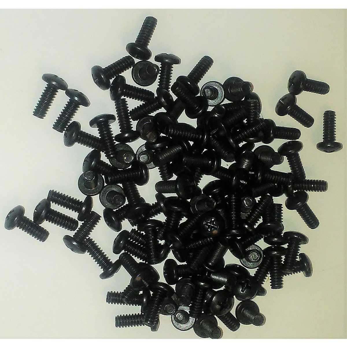 #10-24 x 1/2" Machine Screws Philips PAN Head Full Thread Black Oxide Steel Alloy pan Head Quantity 100