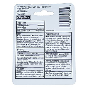 Chapstick Variety Pack Classic Original, SPF 15, & Strawberry Lip Balm Sticks Bulk, 0.15 Oz (8 Count) - Chap Stick Skin Protectant Moisturizer Tubes, Stocking Stuffers - By Dr. Plenty