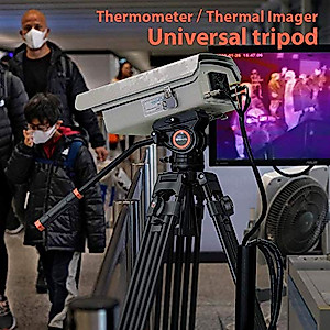 GEEKOTO Video Tripod System, 72 inches Heavy Duty Tripod, Professional Aluminum Twin Tube Tripod, K3 Fluid Head, Mid-Level Spreader, Max Loading 33 LB, 360 Degree Fluid Head for DSLR Camcorder Camera