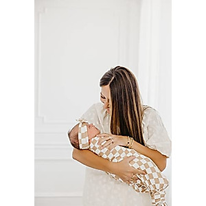 Copper Pearl Large Premium Knit Baby Swaddle Receiving Blanket Rad