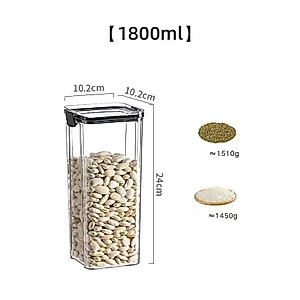 6PCS Food Storage Containers Set with Lids, Ideal for Kitchen Pantry Organization and Storage