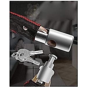 Bicycle Lock, Anti-Theft Chain Lock, Portable Lock, Bicycle Lock, Electric Car Chain Lock, Mountain Bike Lock,Thickened Chain(Size:85cm)