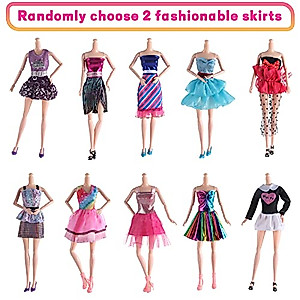 106Pcs Doll Clothes and Accessories Closet Wardrobe Playset for 11.5 Inch Girl Dolls Including Wardrobe, Shoes Rack ,Suitcase, Clothes, Dresses, Swimsuits, Shoes Hangers, Necklace ,Bags