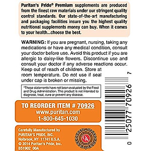 Puritan's Pride Lutein 40mg With Zeaxanthin, Supports Eye Health, 120 Count (Pack of 2)