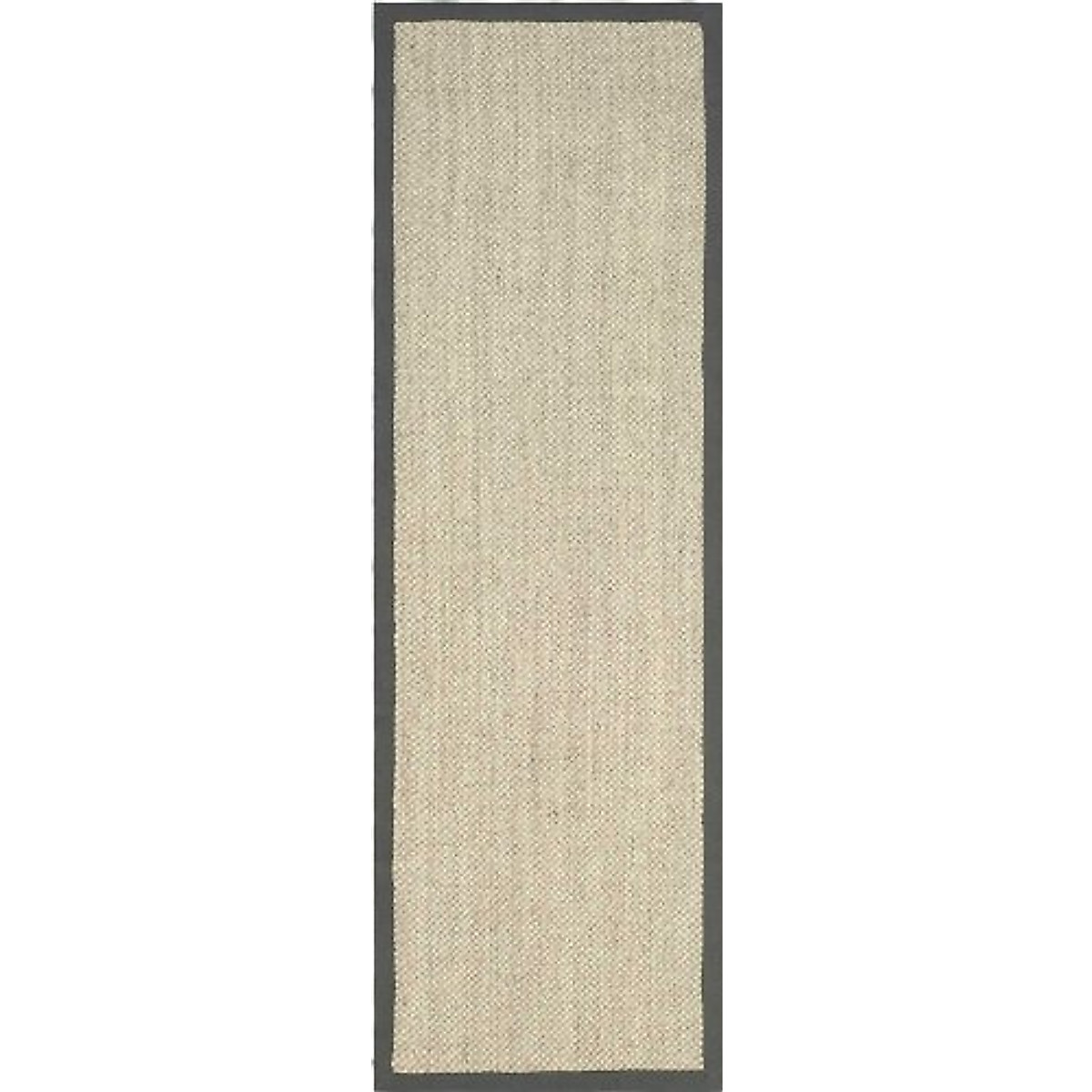 SAFAVIEH Natural Fiber Collection 6' x 9' Marble / Grey NF443B Border Sisal Area Rug