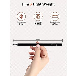 【High Sensitivity & Fine Point】Stylus Pen for iPad【Drawing & Writing Friendly】【Universal Capacitive】for iPhone/iPad/Android and Other Touch Screens