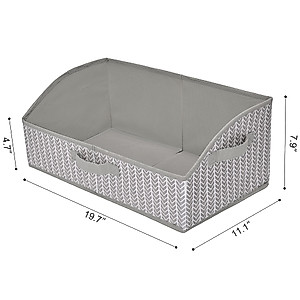 GRANNY SAYS Bundle of 3-Pack Trapezoid Closet Storage Bins & 2-Pack Socks Storage Organizers