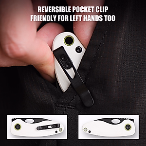 Vosteed Pocket Knife Folding Knife: 2.46" EDC Knife for Men Small Pocket Knives for Men Women Gifts Sharp Cool Pocket Knife with Clip Sandvik 14C28N Blade G10 Handle - Mini Acorn