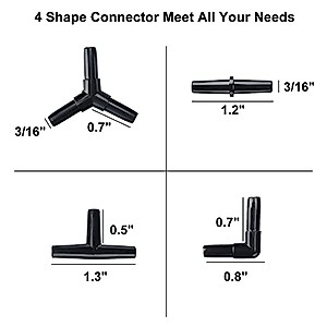 Patioer Aquarium Airline Tubing Black, 320 Ft Standard 3/16" Silicone Flexible Airline Tubing Hose for Aquariums, Fish Tank, Terrariums, and Hydroponics, Air Pump Accessories