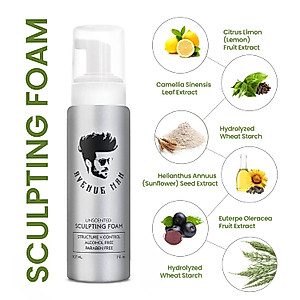 Avenue Man Sculpting Foam for Men (7oz) - Firm Hold Volumizing Hair Mousse with Herbal Extracts Styling Hair Products - Alcohol and Paraben Free - Hair Volumizer