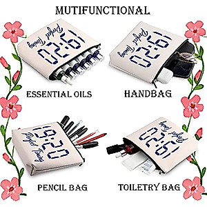 WCGXKO Sorority Gift Perfect Timing 1920 Zeta Greek Gift Finer Women Zipper Makeup Bag (Perfect Timing 1920)