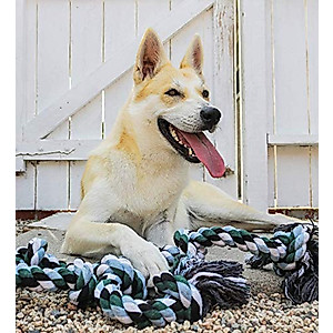 Giant Dog Rope Toys for Extra Large Dogs - 42 Inch, 6 Knot Tough Rope Chew Toys for Large Dogs - Benefits Non-Profit Animal Rescue - Indestructible Dog Toy for Aggressive Chewers and Large Dog Breeds
