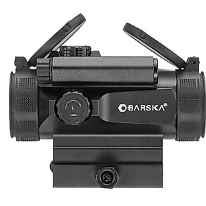 Barska AC13160 1x30 HQ Red Dot Sight with Quick-Release Mount, Black