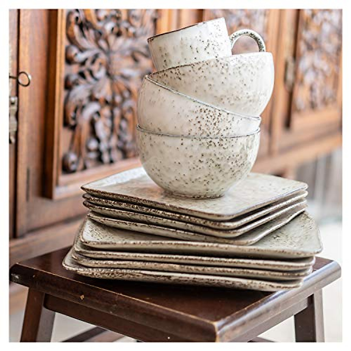 BIA Cordon Bleu S/4 Rustico Soup/Cereal Bowls (24oz), cream, contains 4 pieces