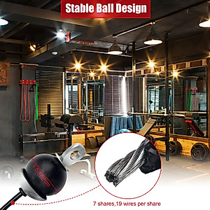 Anglekai Fitness Pulley Cable 196 Inch, Adjustable Home Gym Cable Pulley System Replacement Fitness Cable for Pulley Machine Accessories, Thick 5mm Heavy Duty Pulley Cable for Home Gym