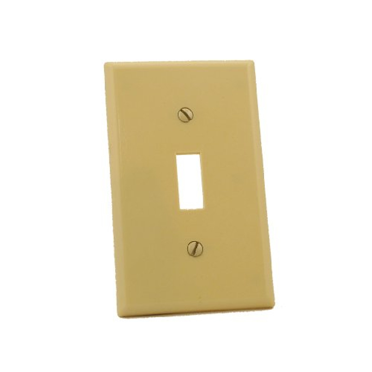 Leviton 86001 1-Gang Toggle Device Switch Wallplate, Standard Size, Thermoset, Device Mount, Ivory