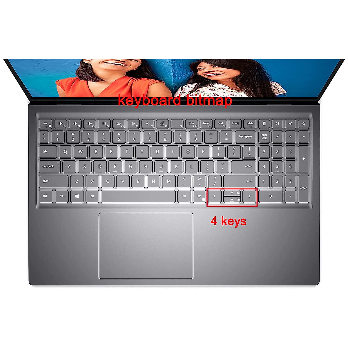 Keyboard Skin Compatible for 2022 2021 Dell Inspiron 15 5510 5515 5518 7510 3510 3511 3515, Inspiron 16 7610, Dell Vostro 15 3510 5510 5515, Latitude 3520 (Ombre Purple)