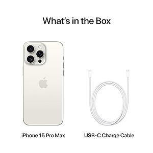 Boost Infinite iPhone 15 Pro Max (256 GB) — White Titanium [Locked]. Requires unlimited plan starting at $60/mo.