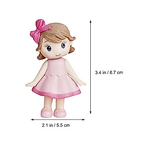 Didiseaon Cake Decoration Tabletop Ornament Christmas Decor Girl Cakes Toppers Princess Girl Figurines Doll Cake Topper Bridal Ballet Doll Little Girl Christmas Socks Child Polymer Clay