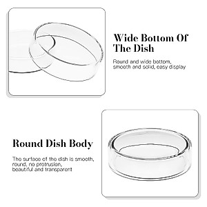 Petri Dishes with Lids Glass Petri Dishes Culture High Borosilicate Petri Dishes 5Pcs