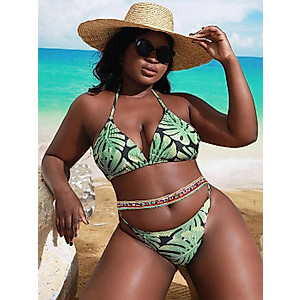 ELABEST Plus Size African Waist Beads Chain Layered Belly Body Chain Beach 7Pack Waist Jewelry Body Accessories for Women (Tie on)