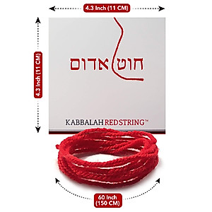 The Original Kabbalah Red String Bracelet from Israel - Red String Bracelet Pack 60 Inch Red String for up to 7 Evil Eye Protection Bracelets - Prayer, Blessing & Instructions Included!