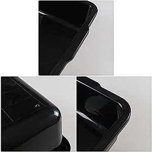 DynkoNA 4 Packs Plastic Utility Bus Box, 32 Liter Bus Tub Commercial Wash Basin Tote