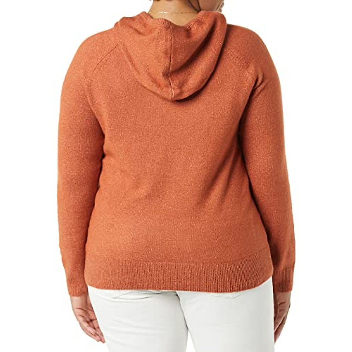 Amazon Essentials Women's Soft Touch Hooded Pullover Sweater, Caramel, Large